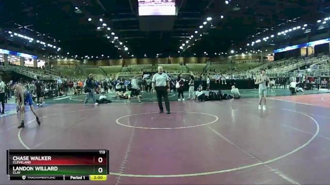 113 lbs Champ. Round 1 - Chase Walker, Cleveland vs Landon Willard, Clay