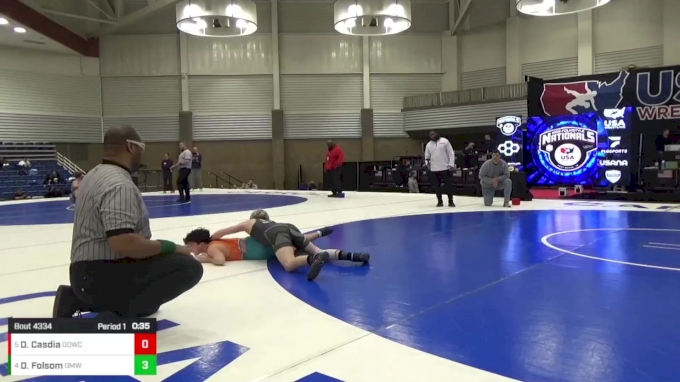 14U Boys - 115 lbs Quarters - Dominic Casdia, Dirty Den Wrestling Club ...