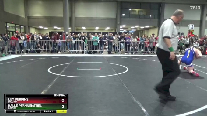 145 lbs Semifinal - Lily Perkins, Bullpup vs Halle Pfannenstiel, Norton