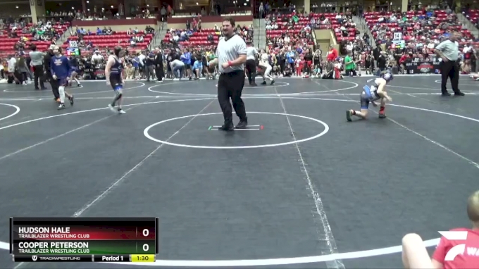 100 lbs Cons. Round 2 - Hudson Hale, Trailblazer Wrestling Club vs ...