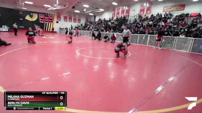 145 lbs Champ. Round 1 - Berlyn Davis, San Clemente vs Milana Guzman ...