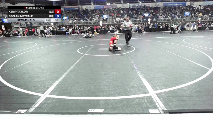 52 lbs Semifinal - Kemp Taylor, East Kansas Eagles vs Declan Metcalf ...