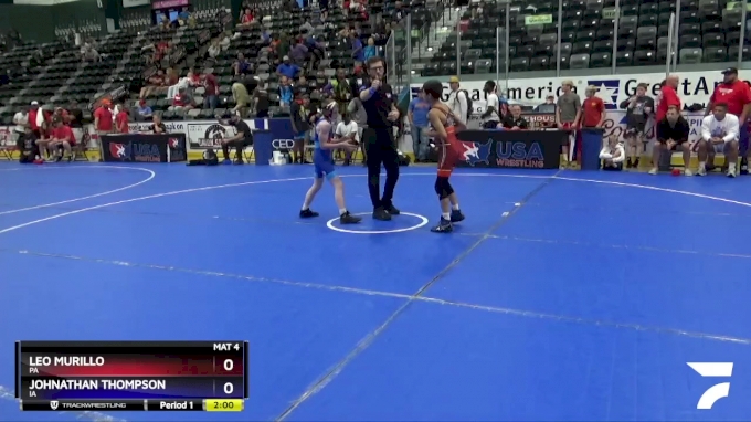 77 lbs Semifinal - Leo Murillo, PA vs Johnathan Thompson, IA