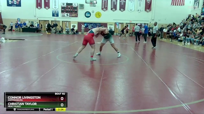 285 lbs Cons. Round 2 - Connor Livingston, Shippensburg vs Christian ...