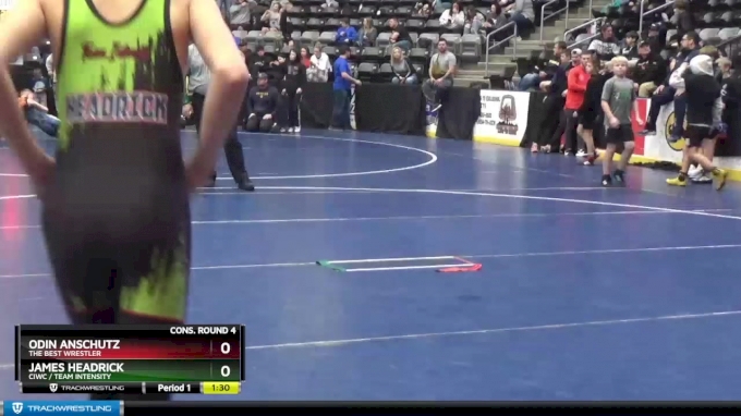 110 lbs Cons. Round 4 - Odin Anschutz, The Best Wrestler vs James ...