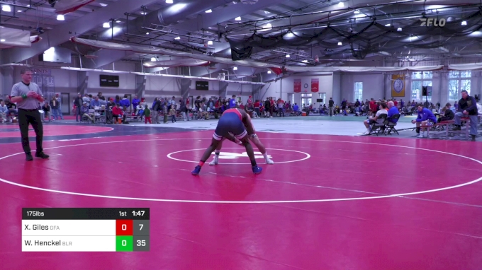 175 lbs Rr Rnd 1 - Xavier Giles, Green Farms Academy vs William Henckel ...