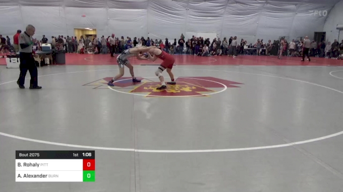 110 lbs Semifinal - Brady Rohaly, Pittsburgh vs Andrew Alexander, Burnham