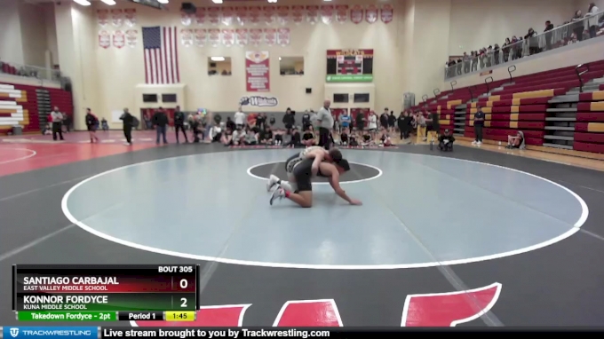 134 lbs 1st Place Match - Konnor Fordyce, Kuna Middle School vs ...