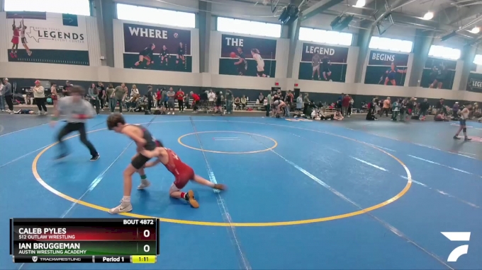 80 lbs Round 3 - Ian Bruggeman, Austin Wrestling Academy vs Caleb Pyles ...