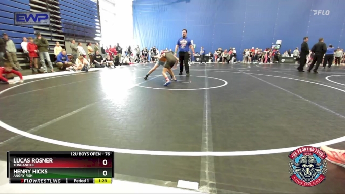 76 lbs Champ. Round 1 - Lucas Rosner, Tonganoxie vs Henry Hicks, Angry Fish
