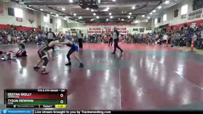120 lbs Champ. Round 1 - Destan Skelly, Grapplers vs Tyson Newman, STMA