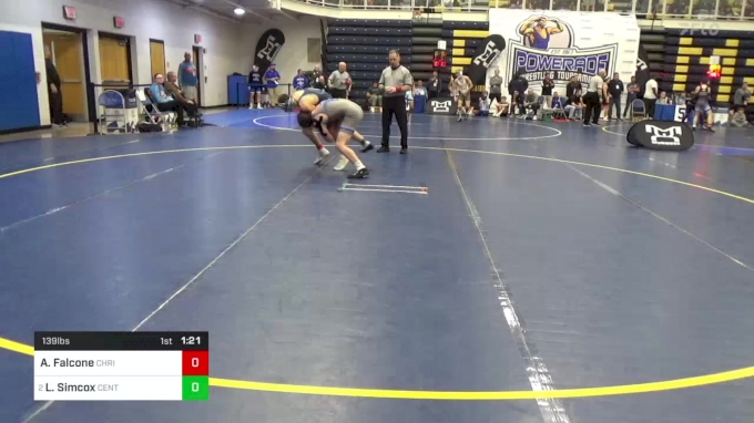 139 lbs R-16 - AJ Falcone, Christian Brothers Acad.-NJ vs Luke Simcox ...