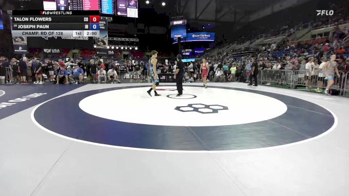 144 lbs Champ. Rd Of 128 - Talon Flowers, CO vs Joseph Paun, IN