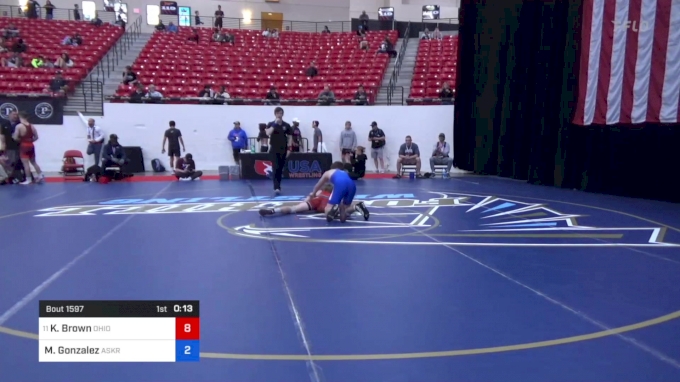 60 kg Rnd Of 32 - Karson Brown, Ohio vs Max Gonzalez, Askren Wrestling ...