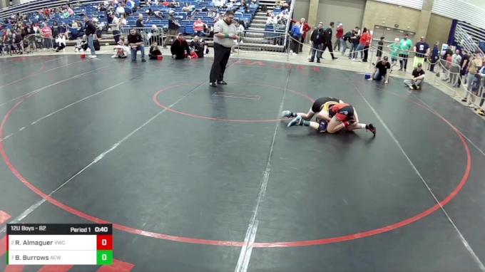 12U Boys - 82 lbs Quarters - Bryce Burrows, Alpha Elite Wrestling vs ...