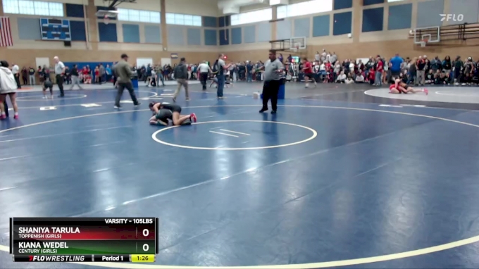 105lbs Champ. Round 1 - Kiana Wedel, Century (Girls) vs Shaniya Tarula ...