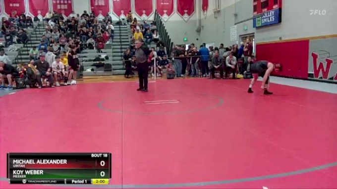 126 lbs Champ. Round 1 - Michael Alexander, Uintah vs Koy Weber, Meeker