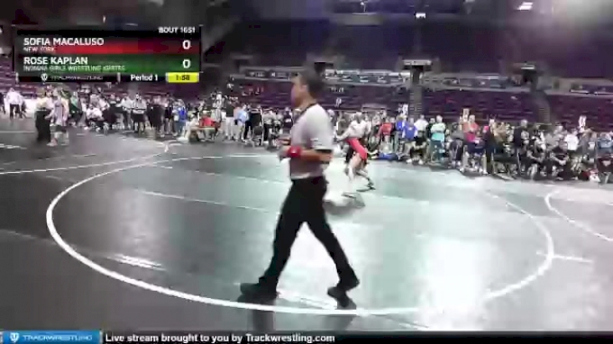 122 lbs 1st Place Match - Sofia Macaluso, New York vs Rose Kaplan ...