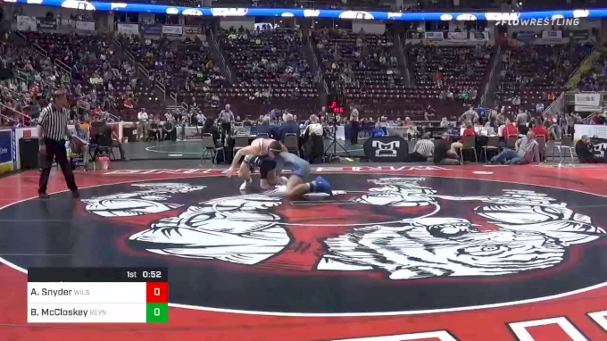 182 lbs Consolation - Alec Snyder, Wilson Area vs Bryce McCloskey, Reynolds