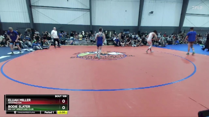 120 lbs Semifinal - Bodie Slater, Big Cat Wrestling Club vs Elijah ...