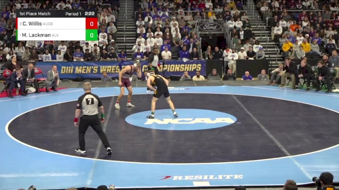 165 lbs 1st Place Match - Matt Lackman, Alvernia vs Cooper Willis, Augsburg
