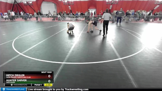 132 lbs Champ. Round 1 - Hunter Sarver, Wisconsin vs Mitch Ziegler ...