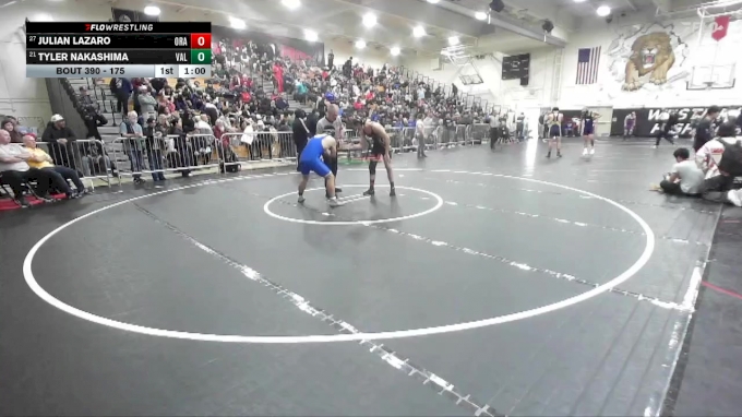 175 lbs Cons. Round 2 - Julian Lazaro, Orange vs Tyler Nakashima ...