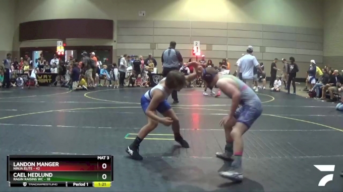 125 lbs Quarterfinals (8 Team) - Landon Manger, Ninja Elite vs Cael ...