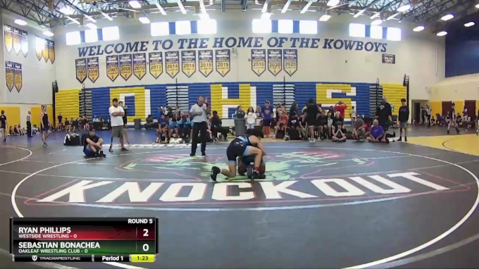 132 lbs Round 5 (8 Team) - Ryan Phillips, Westside Wrestling vs ...
