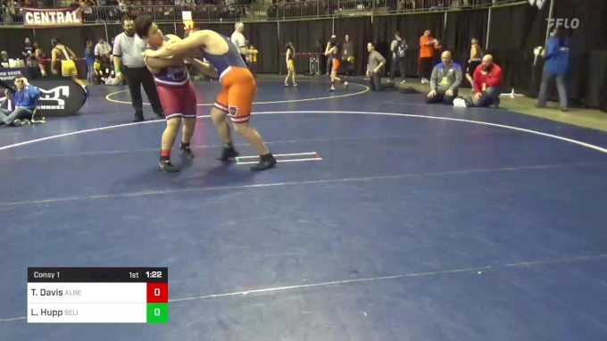 200 lbs Consy 1 - Treyvon Davis, Albert Gallatin vs Landon Hupp ...