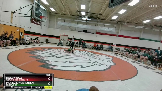 110 lbs Round 3 - McKinzie Mortensen, Pinedale vs Hailey Wall, Worland ...