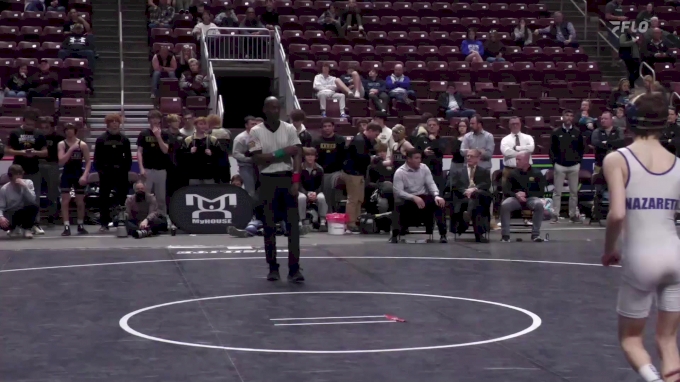114 lbs Final - Dominic Rizzotto, Nazareth Area vs Nathan Desmond ...