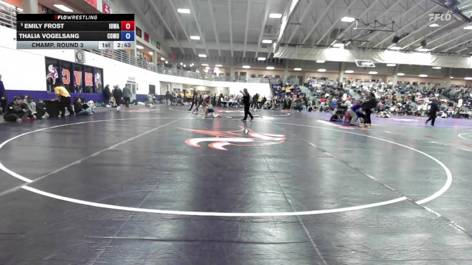131 lbs Champ. Round 3 - Emily Frost, Iowa vs Thalia Vogelsang ...