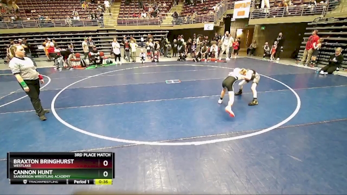 70 lbs 3rd Place Match - Braxton Bringhurst, WESTLAKE vs Cannon Hunt ...