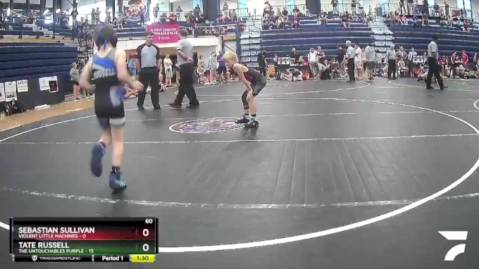 60 lbs Round 5 (6 Team) - Tate Russell, The Untouchables Purple vs ...