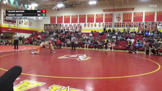 175 lbs Semifinal - Brady Grier, Williamsburg vs Blake Mather, West ...