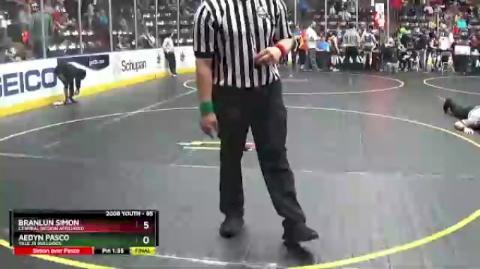 122 lbs Quarterfinal - Kaiden Jeffery, Montague Wildcats WC vs Aiden ...