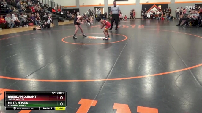 N-14 lbs 3rd Place Match - Brendan Durant, Marion Wolves vs Miles Noska ...