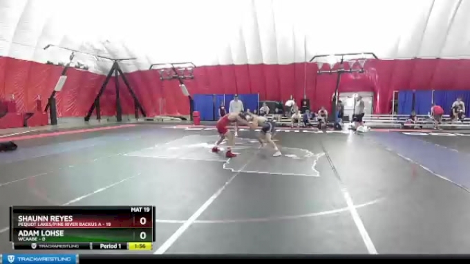 132 lbs Round 3 (4 Team) - Adam Lohse, WCAABE vs Shaunn Reyes, Pequot ...