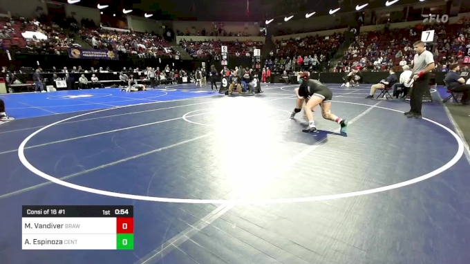 170 lbs Consi Of 16 #1 - Madison Vandiver, Brawley vs Alicia Espinoza ...