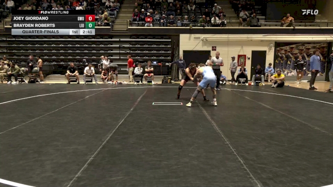 157 lbs Quarterfinal - Joey Giordano, Gardner-Webb vs Brayden Roberts ...