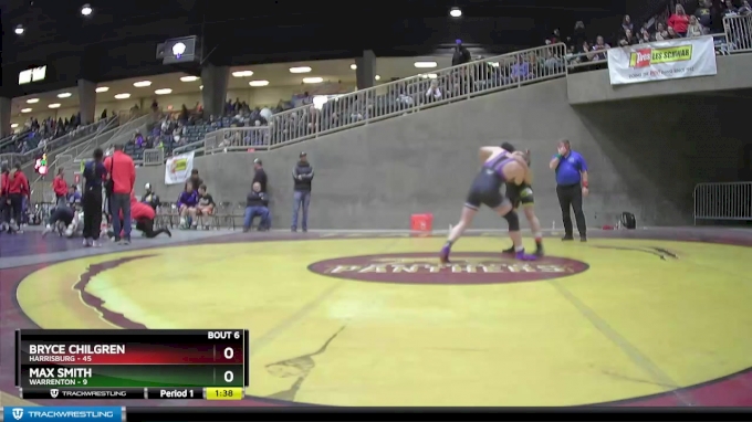 184 lbs Round 3 (4 Team) - Bryce Chilgren, Harrisburg vs Max Smith ...