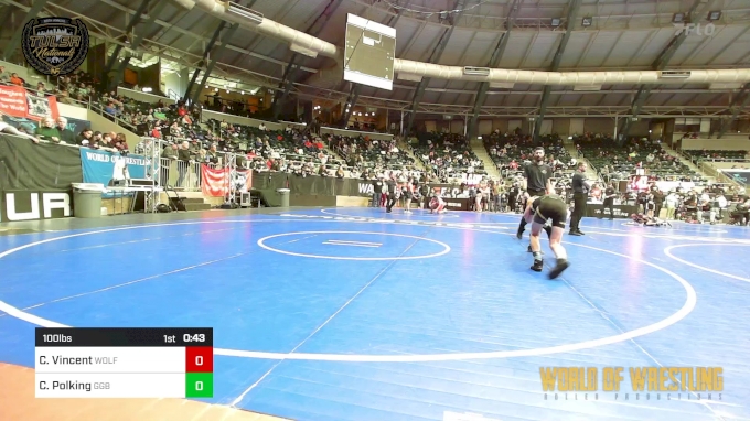 100 lbs Consi Of 8 #2 - Cayden Vincent, Wolf Gang Wrestling Academy vs ...