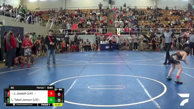 86 lbs Cons. Round 2 - Jacob Joseph (c4), Licking Heights vs Lucas ...