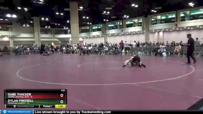 113 lbs Champ Round 1 (16 Team) - Gabe Thacker, Adams Central Jets vs ...
