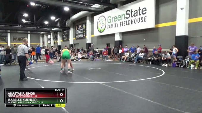148 lbs Round 2 (16 Team) - Anastasia Simon, Female Elite Wrestling vs ...