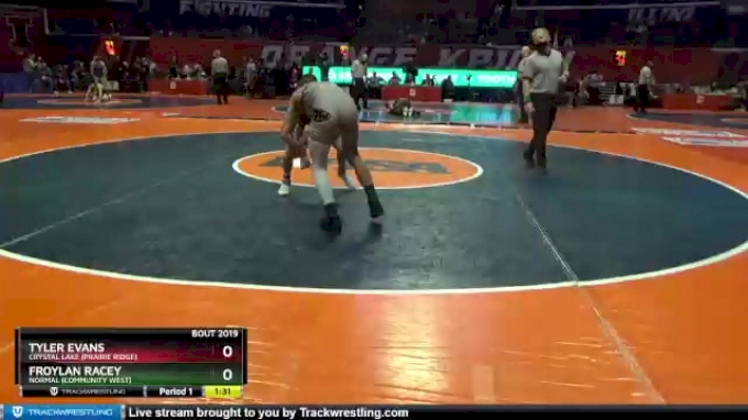 2 lbs Champ. Round 1 - Tyler Evans, Crystal Lake (Prairie Ridge) vs ...