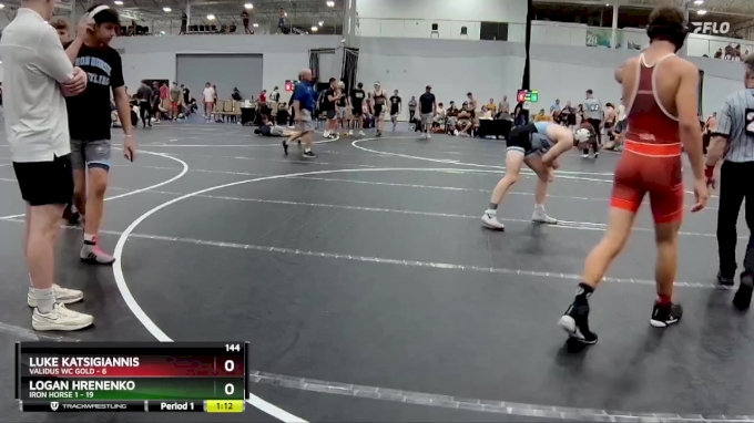 144 lbs Round 5 (8 Team) - Logan Hrenenko, Iron Horse 1 vs Luke ...