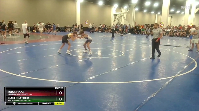 106 lbs Round 6 (10 Team) - Russ Haas, Monrovia Bulldogs vs Liam ...