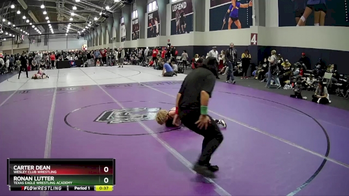 61 lbs Cons. Round 2 - Ronan Lutter, Texas Eagle Wrestling Academy vs ...